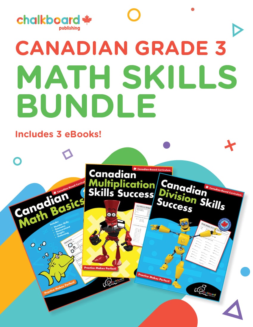 Canadian Grade 3 - Math Skills Bundle - Chalkboard Publishing